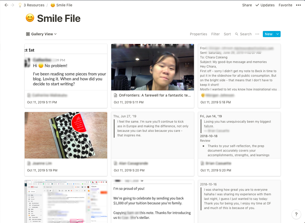 Tip: Keep a "Smile File"